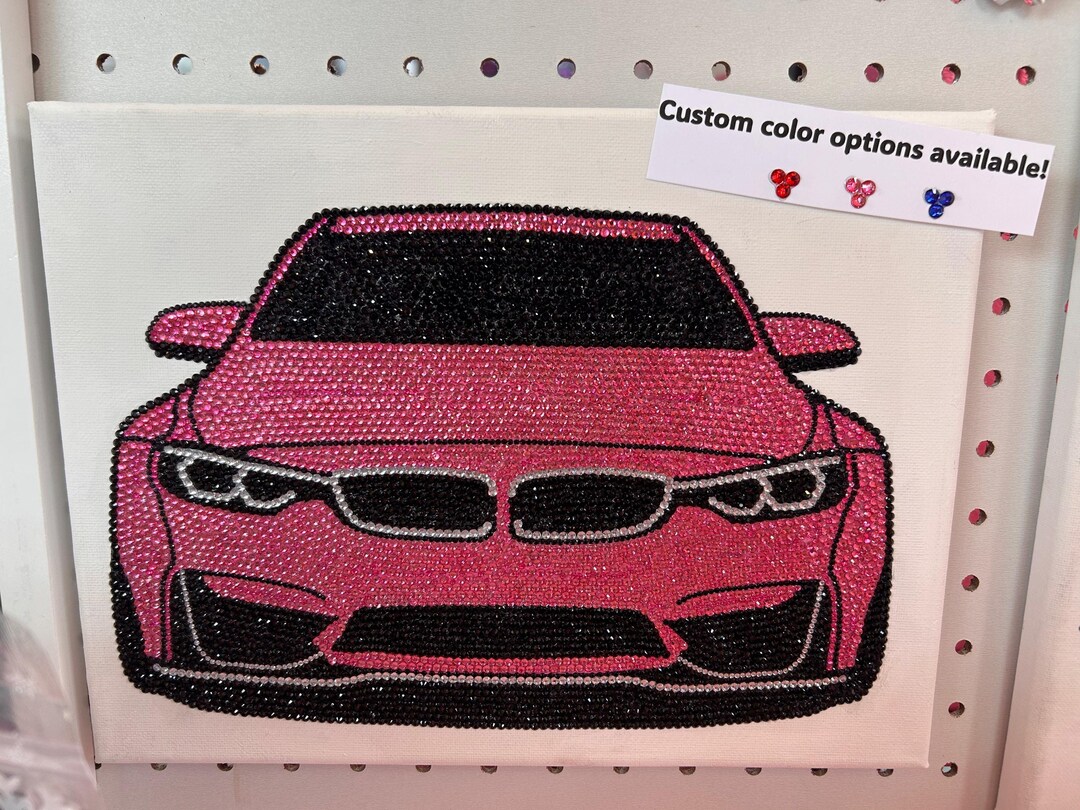 Sports Car Rhinestone Canvas Art Kit - Etsy