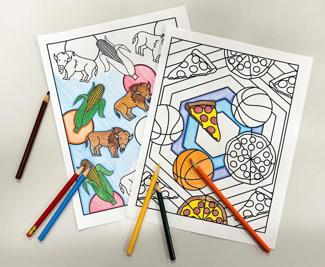 Kansas Coloring Pages - Etsy