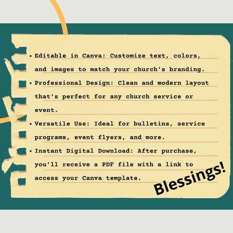 Editable Church Program Template | Canva Bulletin for Worship & Events ...