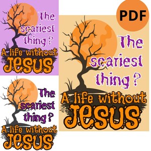 Life Without Jesus is Scary PNG & PDF File | Printable Design With ...