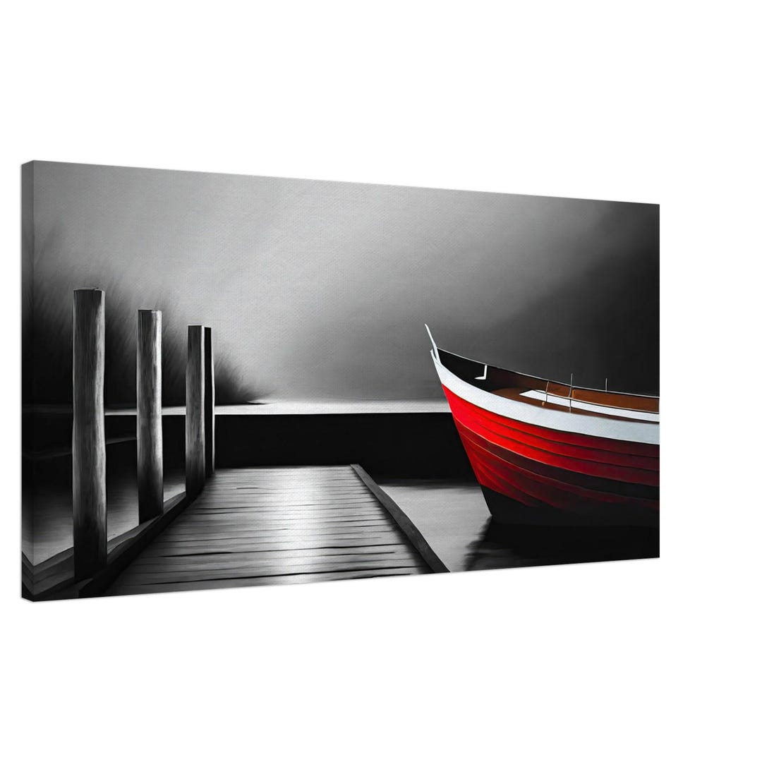 Boat Dock-1b, Wall Picture, Canvas, Panorama, Boat, Boat Dock, Dock ...