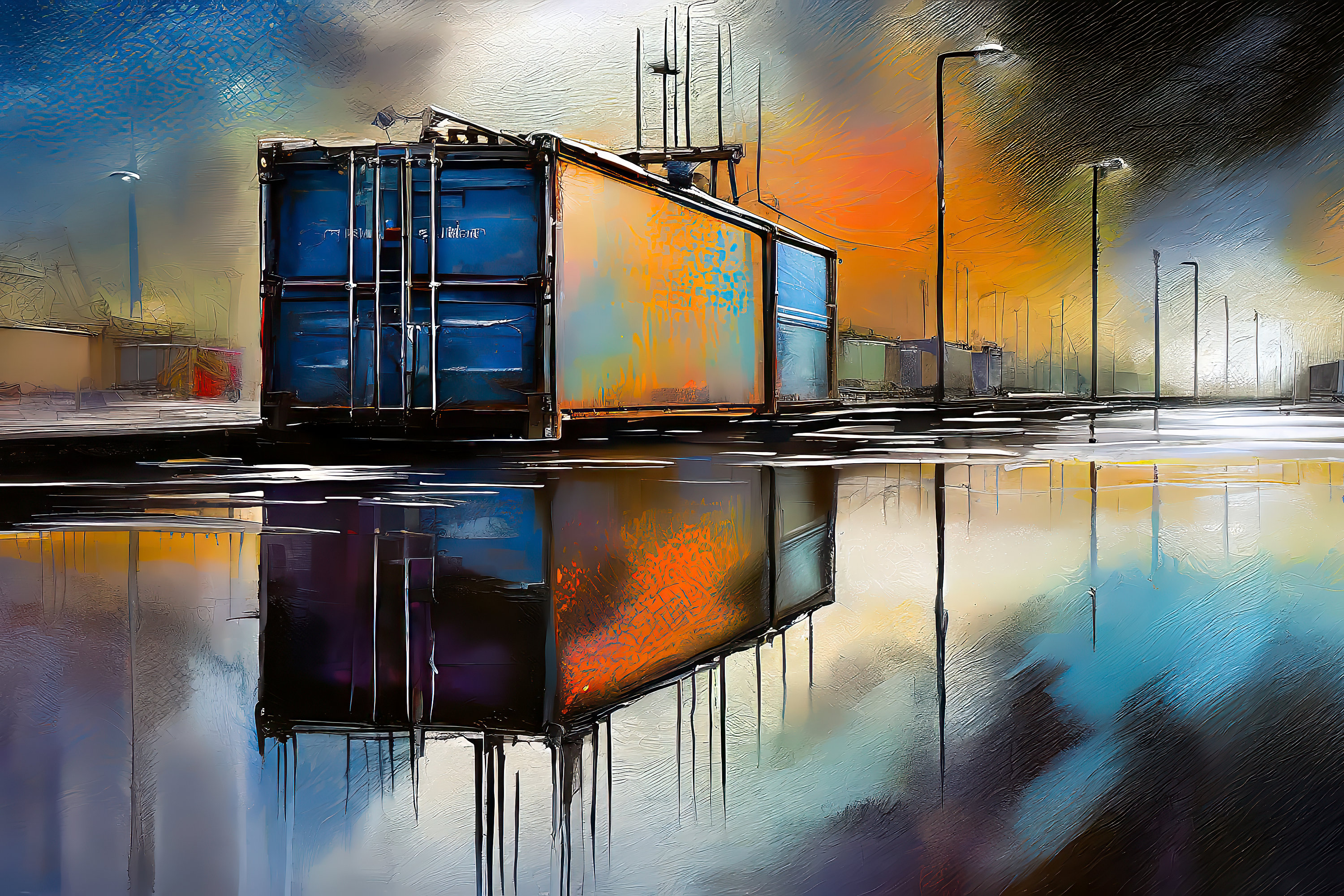 Container-28-32, Digital Download, Mural, Composing, Picturesque ...