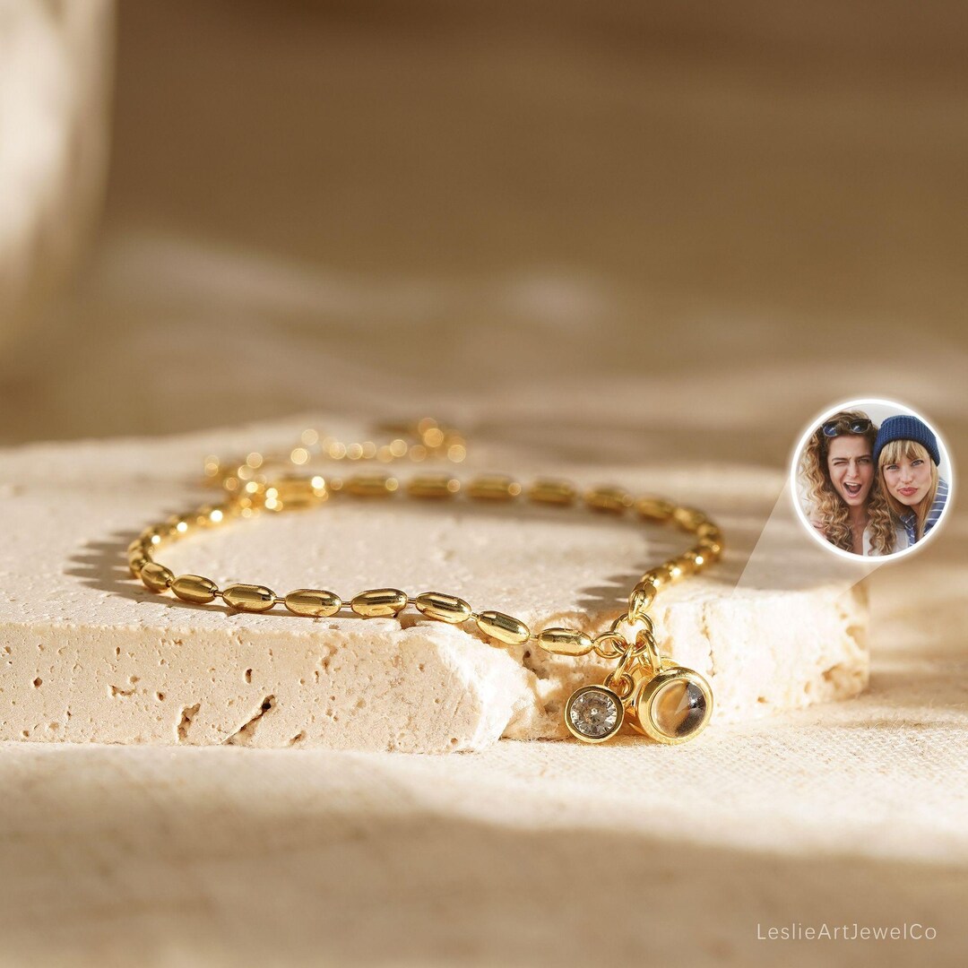 Projection Photo Bracelet With Diamond, Picture Bracelet for Women ...
