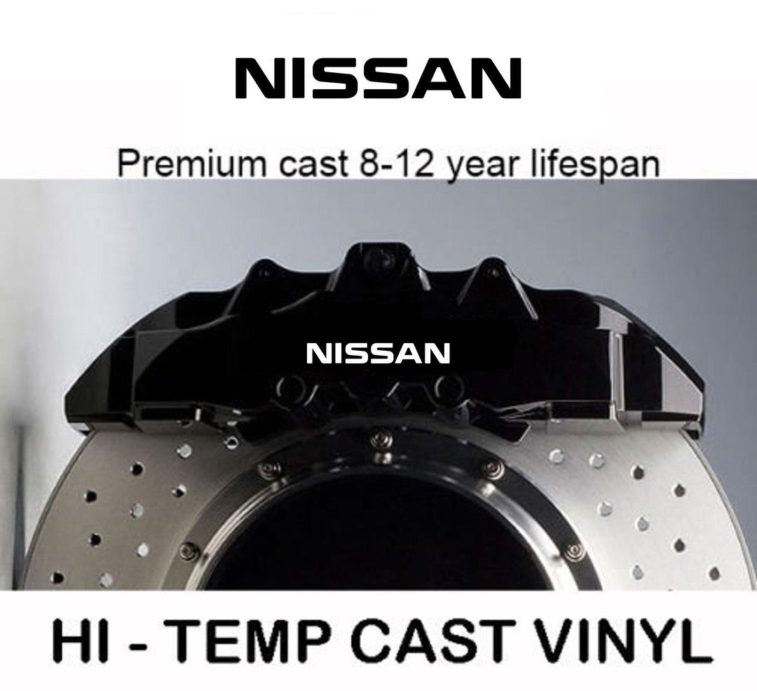 Set of 6 Hi Temp Brake Caliper Decal Stickers for Nissan - Etsy