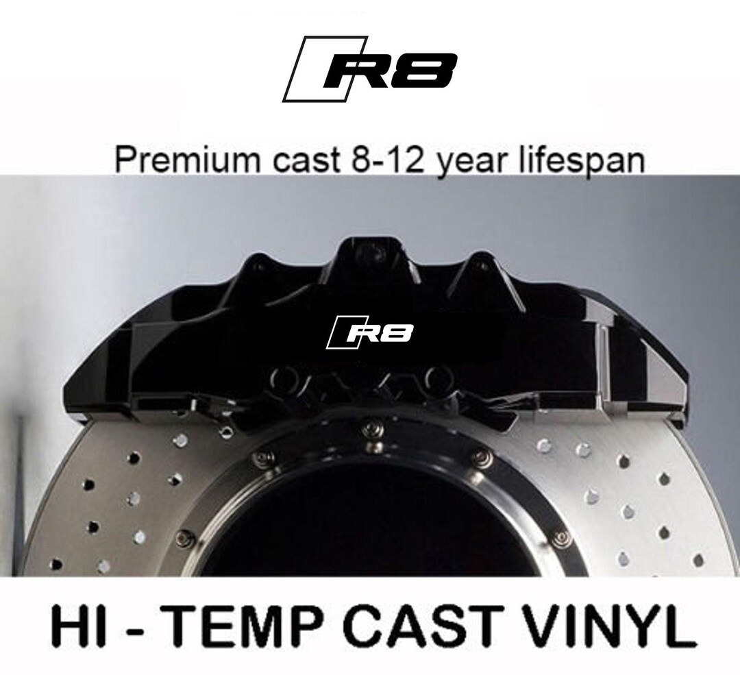 Set of 6 Hi Temp Brake Caliper Decal Stickers for Audi R8 - Etsy