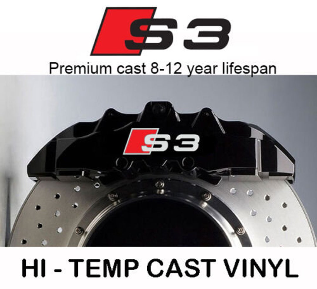 Set of 4 Hi Temp Brake Caliper Decal Stickers for Audi S3 - Etsy