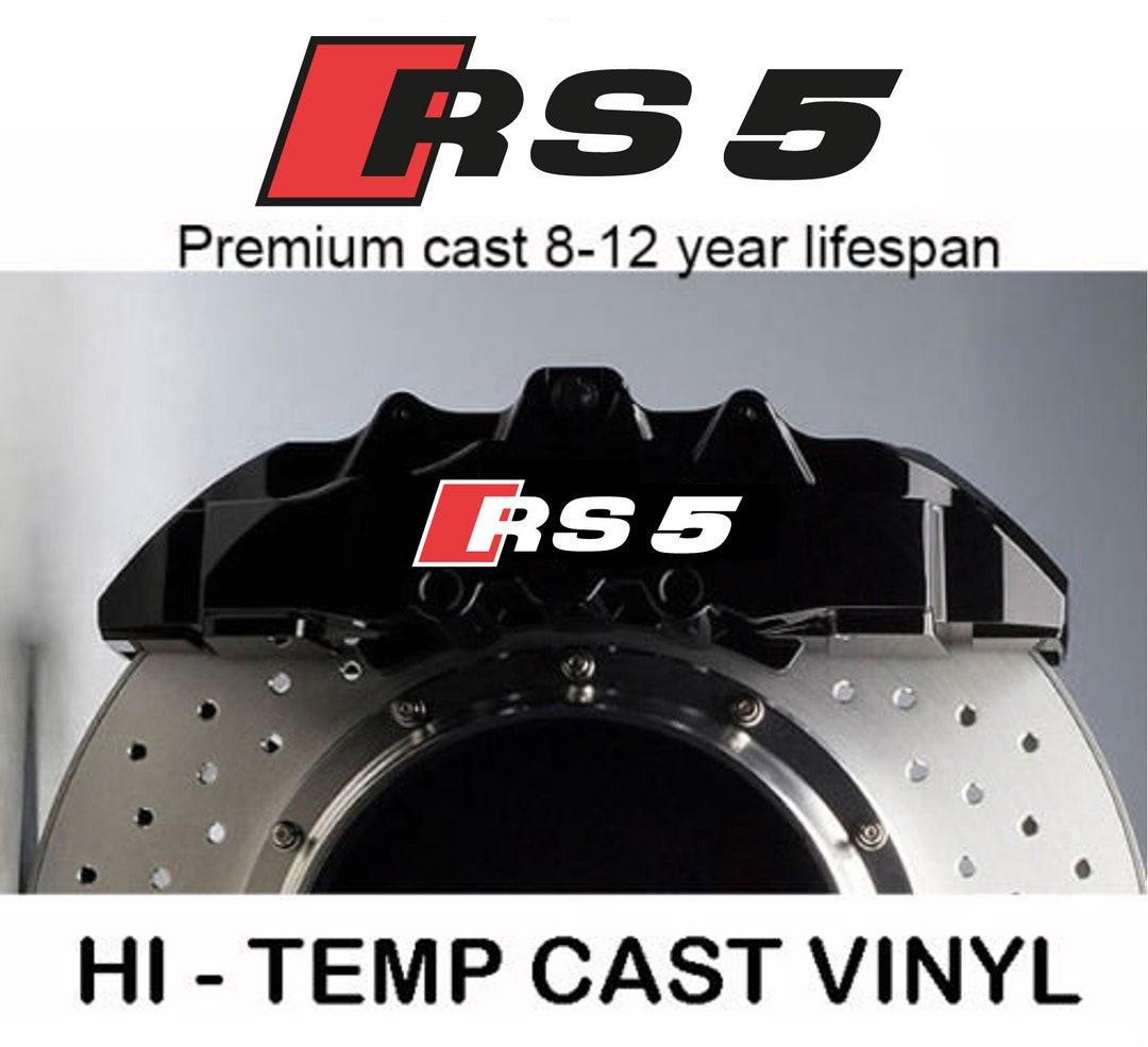 Set of 6 Hi Temp Brake Caliper Decal Stickers for Audi RS5 - Etsy