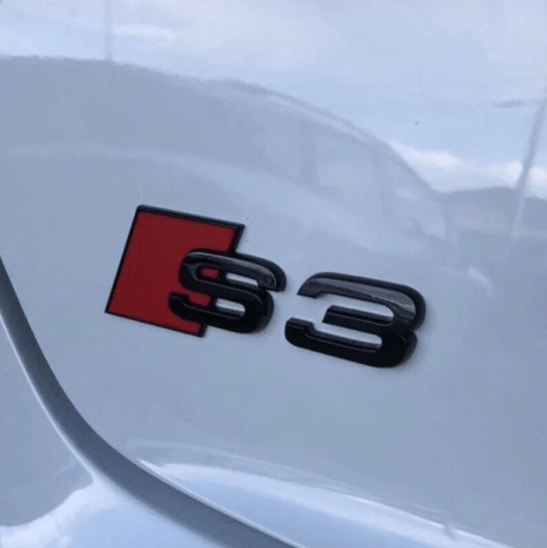 Rear Tailgate Sticker Badge for S3 Logo Glossy Black Emblem - Etsy