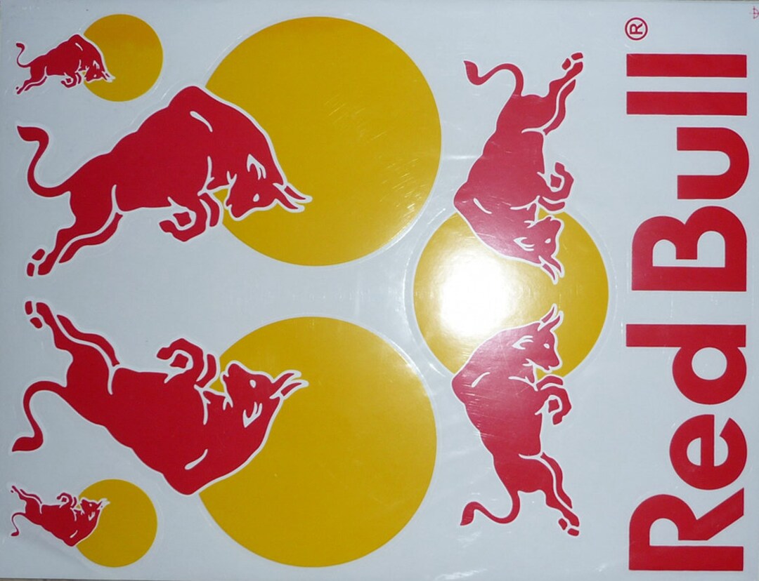 Bulls Racing Sponsor Logo Stickers Set Replica Durable, Weatherproof ...