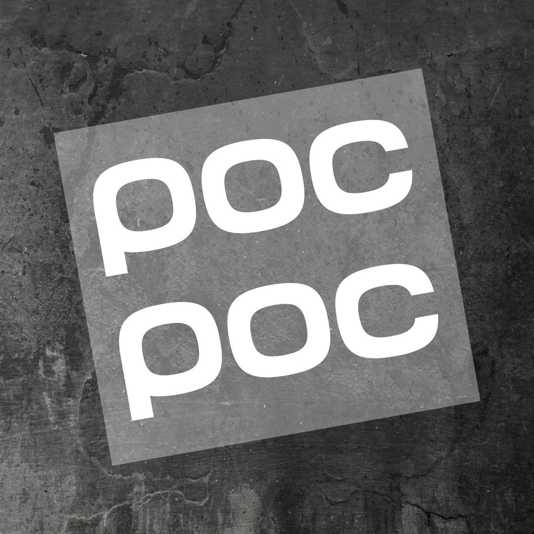 2x POC Ski Die Cut Vinyl Stickers Decals Motorsport - Etsy