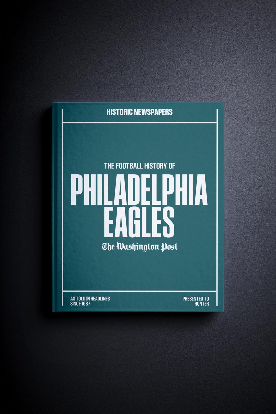 Philadelphia Eagles Gift - Pro Football History in Newspaper Book ...