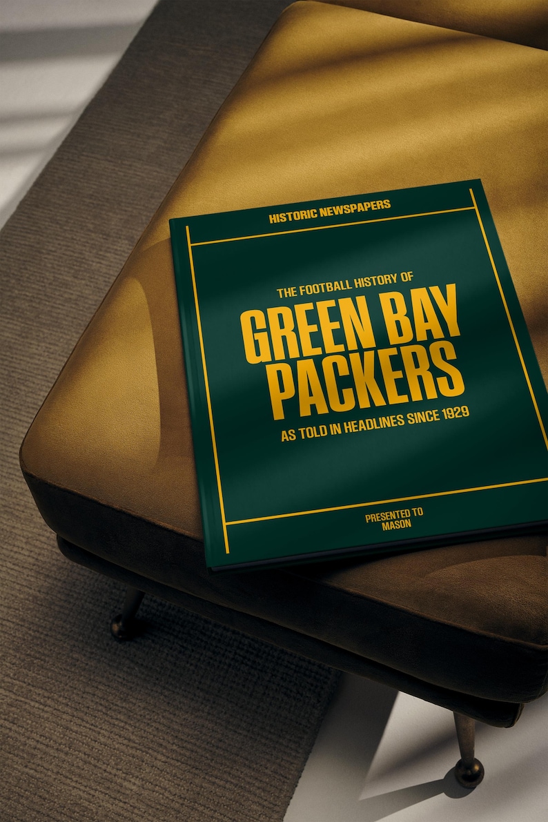 Green Bay Packers Gift - Lambeau Field History in Newspaper Headlines ...