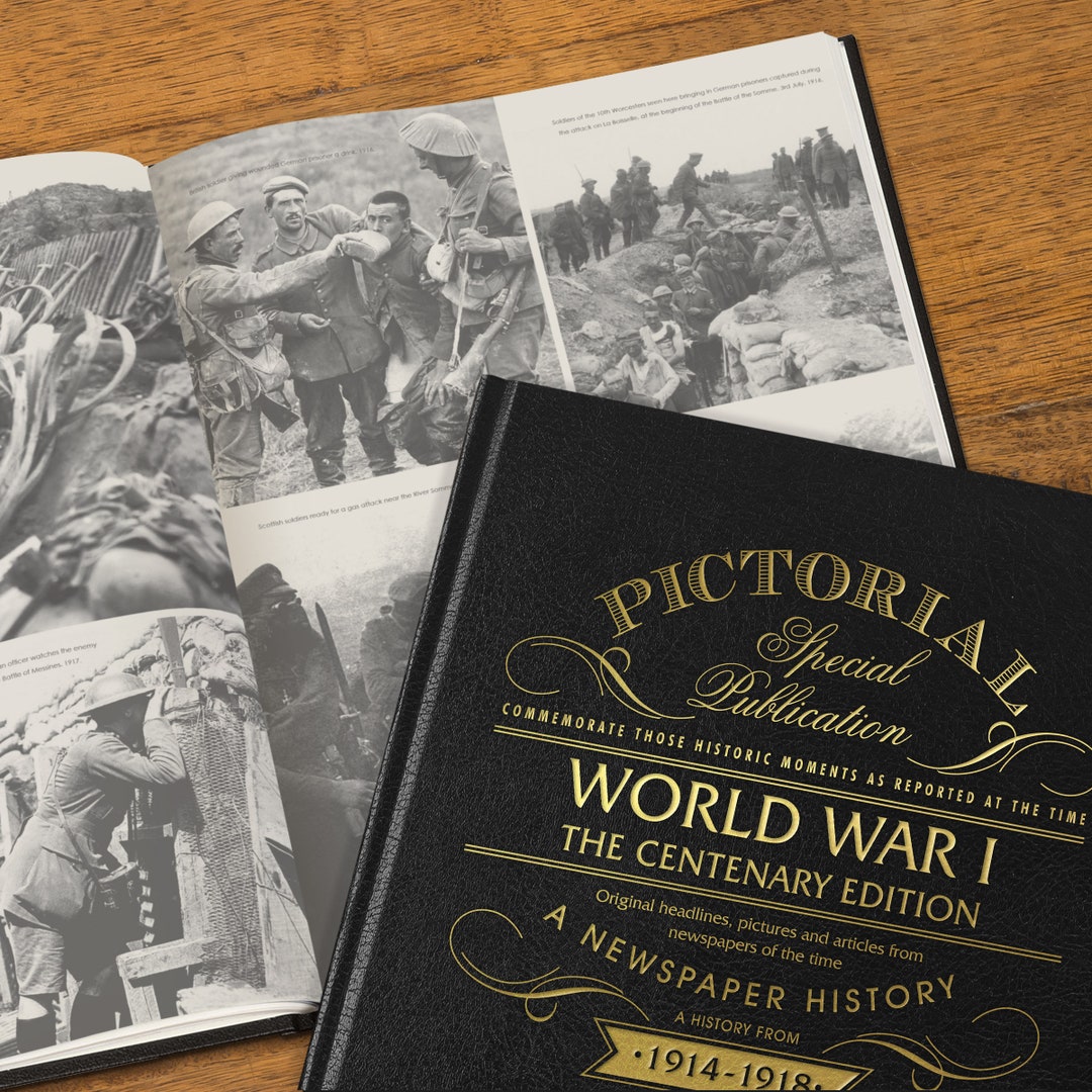 World War 1 Personalised War Book WW1 History Gift News Headlines From ...