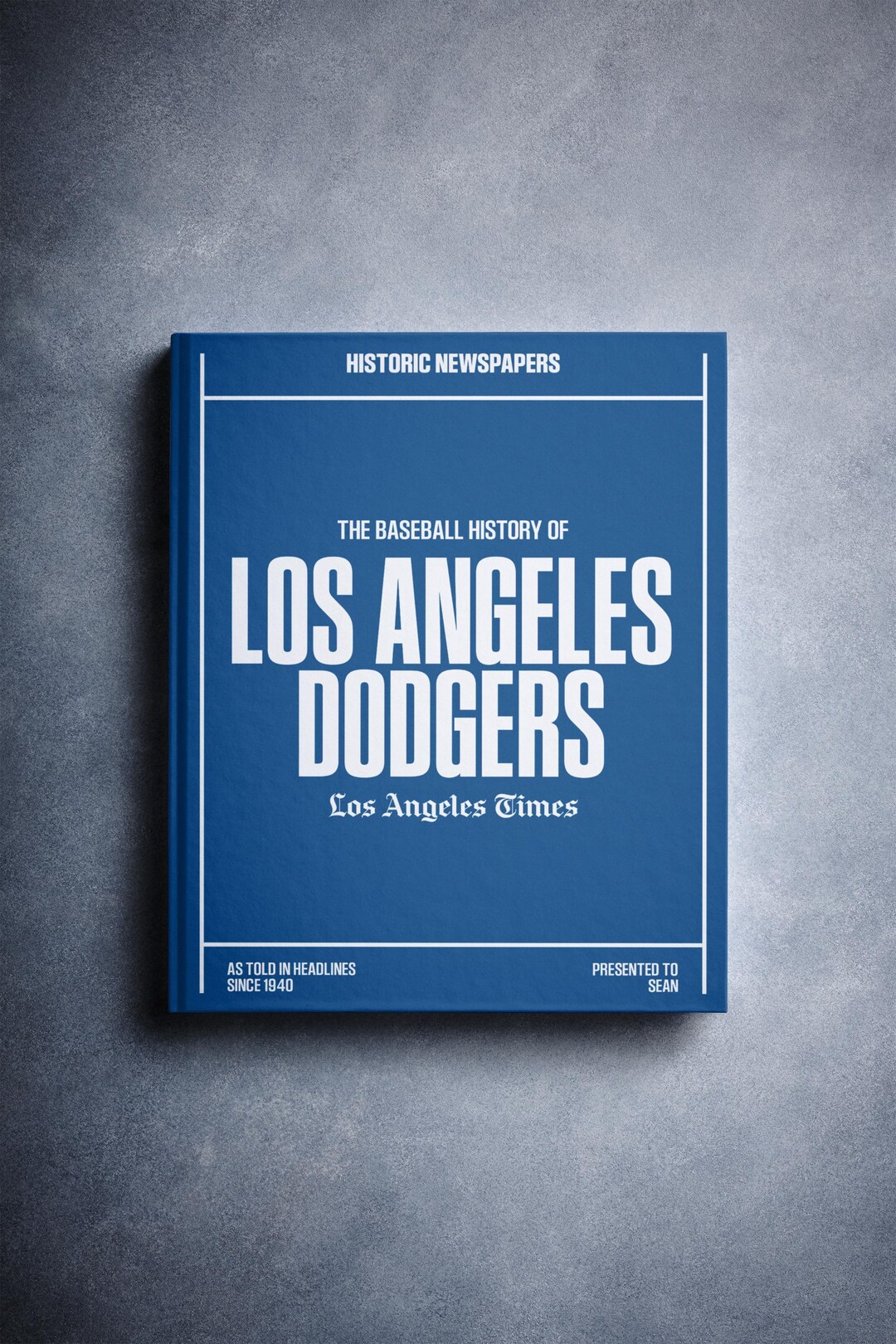 Los Angeles Dodgers Gift - Pro Baseball History in Newspapers Book ...