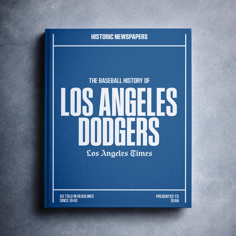 Dodgers Baseball Book - Etsy