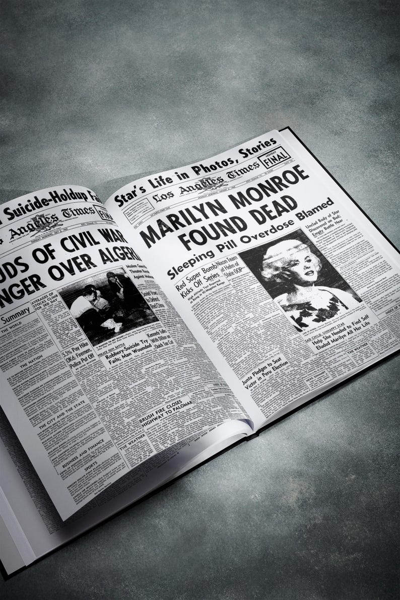 1960's Decade US News Book - Newspaper Headlines From Your Decade ...