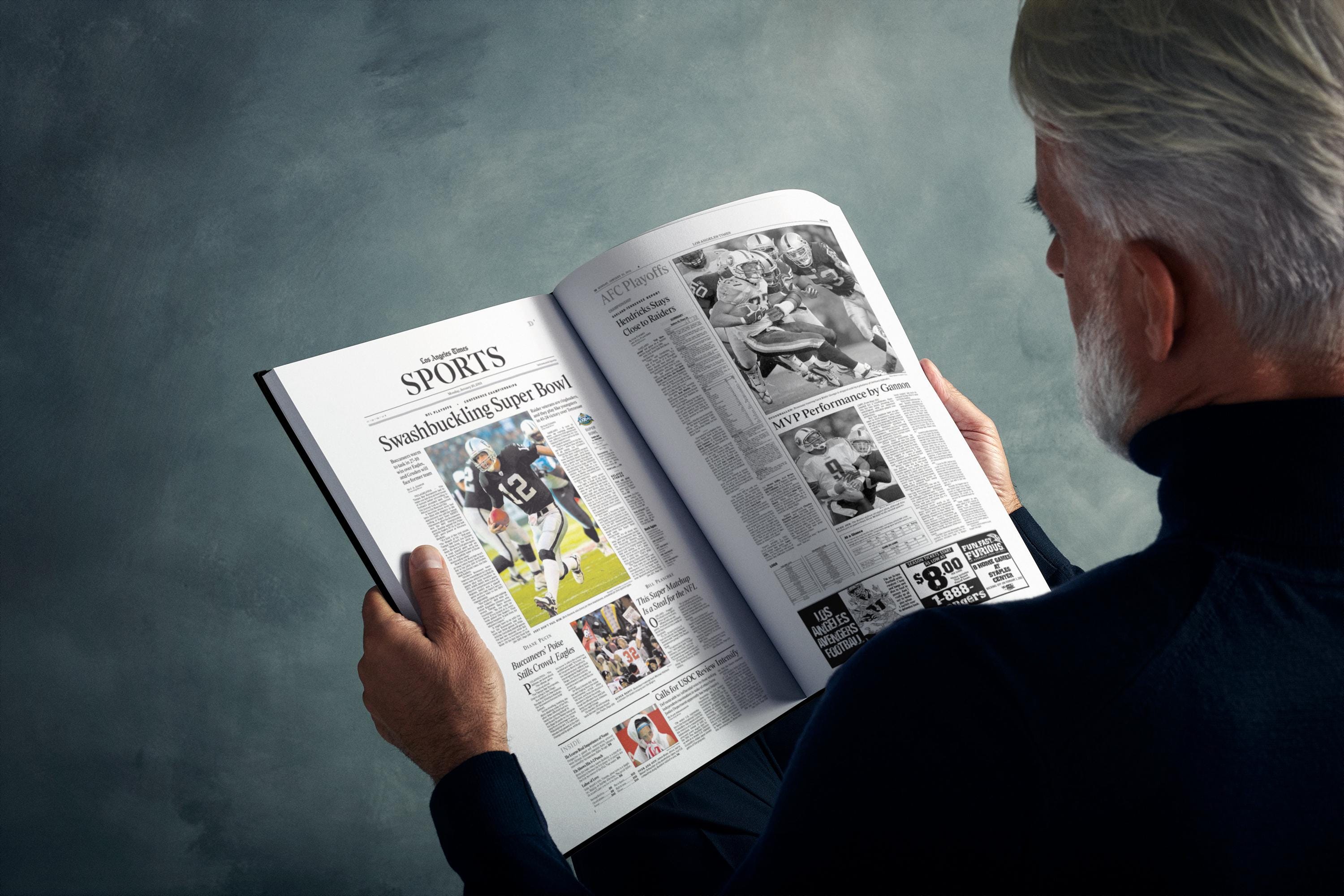 Las Vegas Raiders Gift - Pro Football History in Newspaper Headlines ...