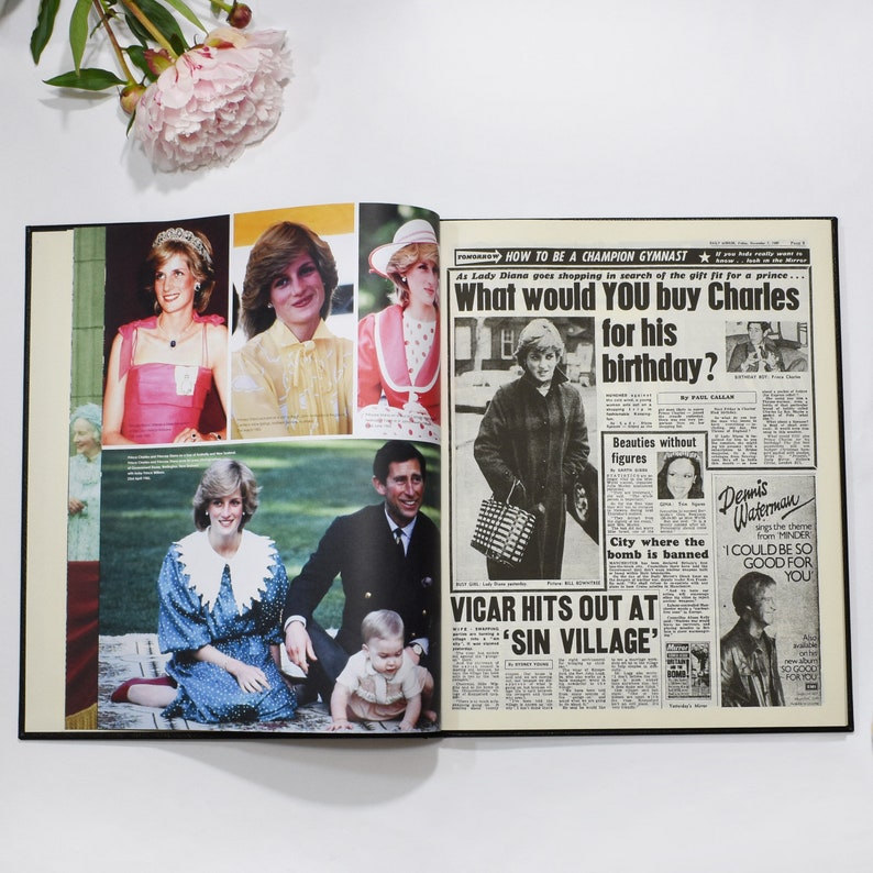 Princess Diana Personalised Royal History Book Deluxe Monarchy Fan Gift ...