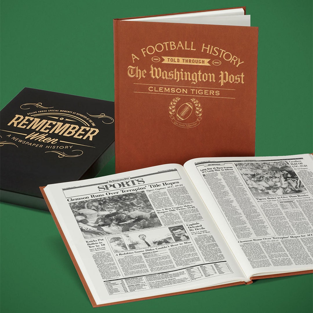Clemson Tigers Gift - NCAA College Football History in Newspaper ...