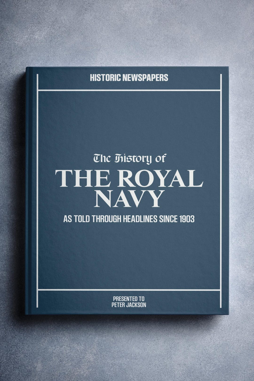 Royal Navy | Personalised War Book | Deluxe HMS History Gift | News ...
