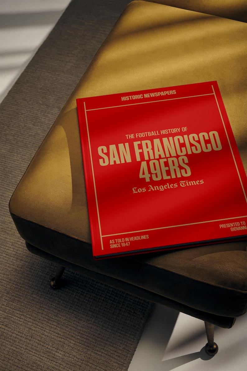 San Francisco 49ers Gift - Pro Football History in Newspaper Headlines ...