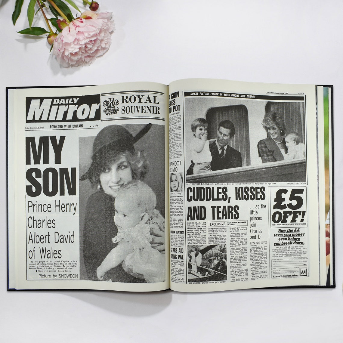 Princess Diana Personalised Royal History Book Deluxe Monarchy Fan Gift ...