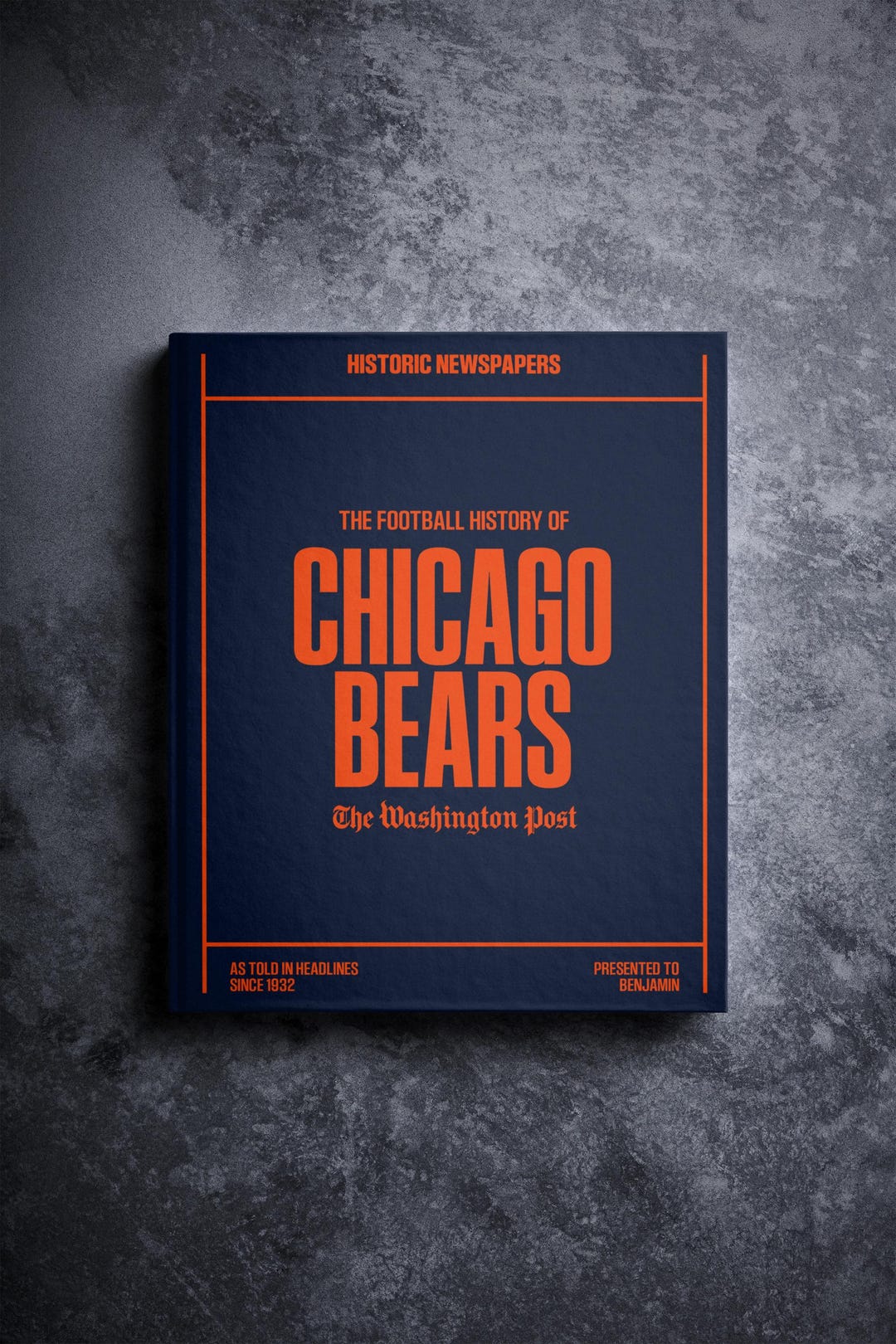 Chicago Bears Gift - Pro Football History in Newspaper Headlines Book ...