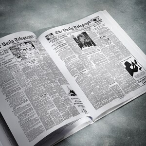 WW2 Telegraph | Personalised War Book | Deluxe WW2 History Gift | News ...