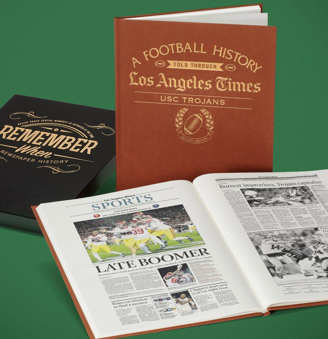 USC Trojans Gift - NCAA College Football History in Newspaper Headlines ...