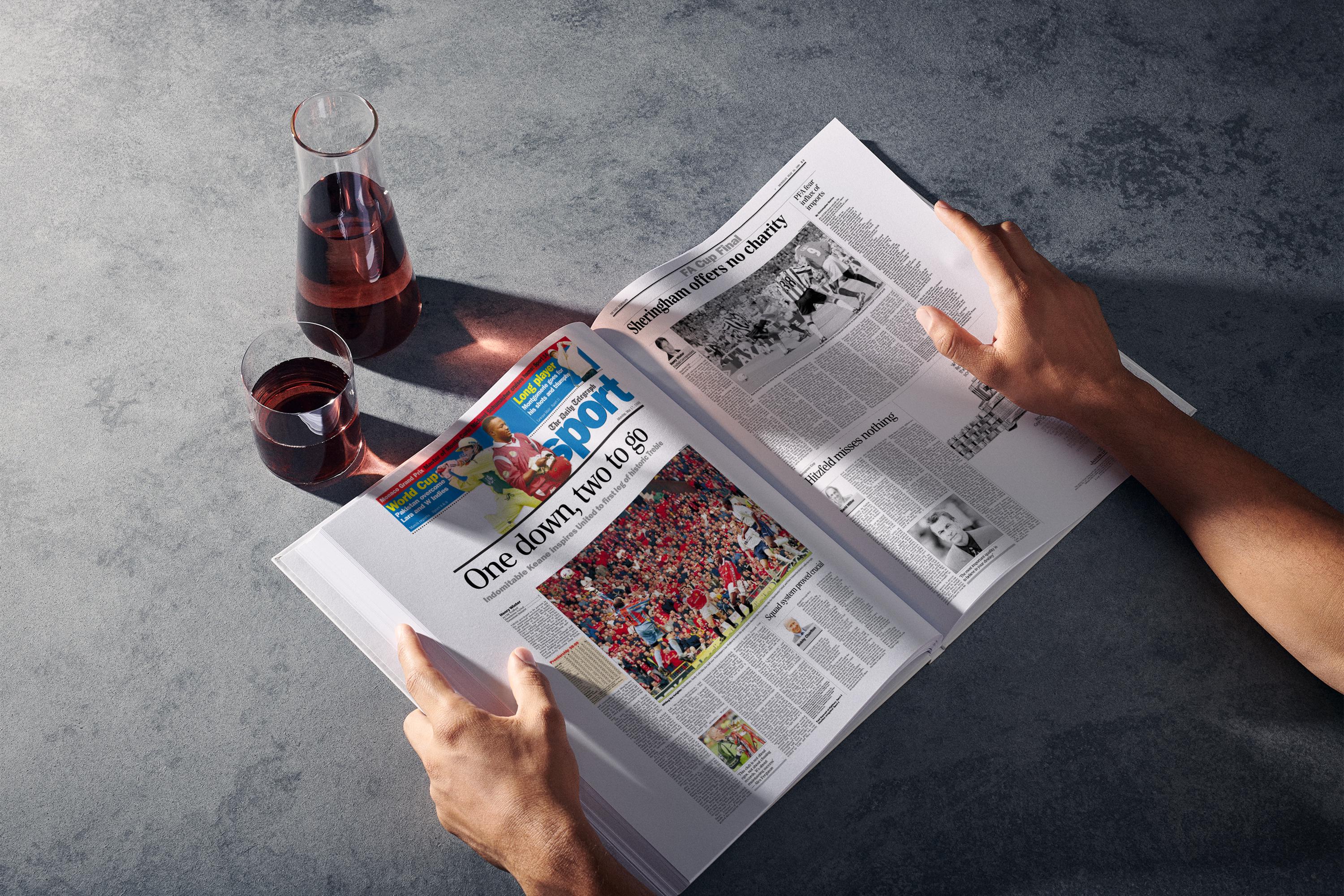 Manchester United Football Gift -old Trafford MANU History in Telegraph ...