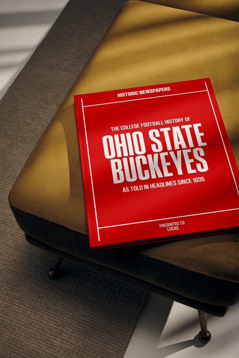 Ohio State Buckeyes Gift - College Football History Newspaper Headlines ...