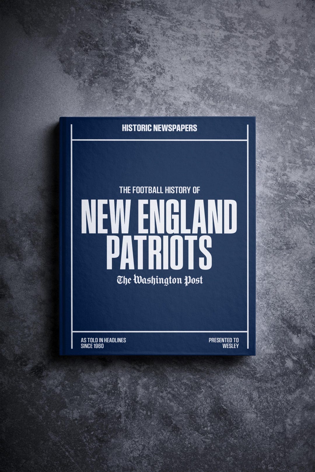 New England Patriots Gift - Pro Football History in Newspaper Headlines ...