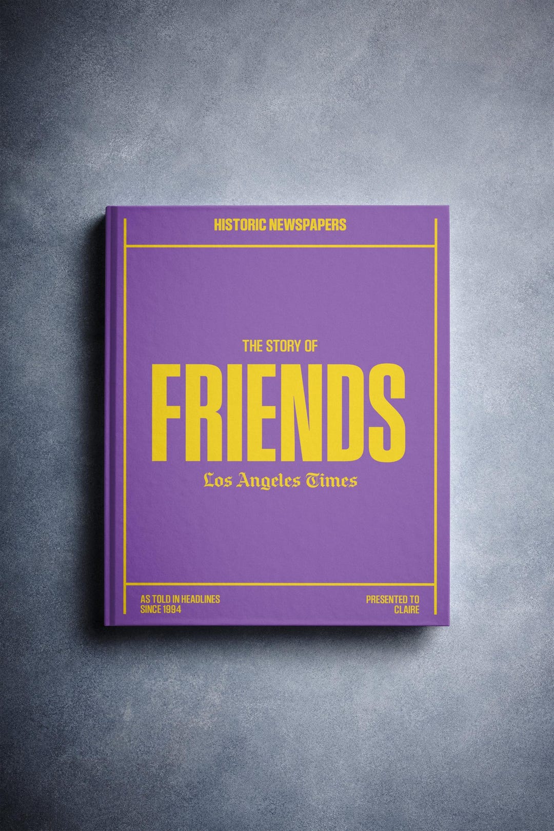 FRIENDS | Personalised TV History Book | US Sitcom Fan Gift | News ...