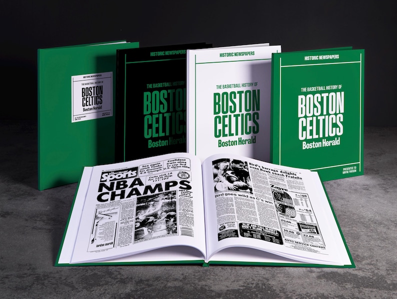 Boston Celtics Gift - Pro Basketball History in Newspaper Headlines ...