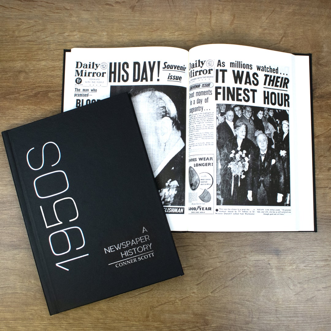 1950's Decade News Book Newspaper Headlines From Your Decade Biggest ...