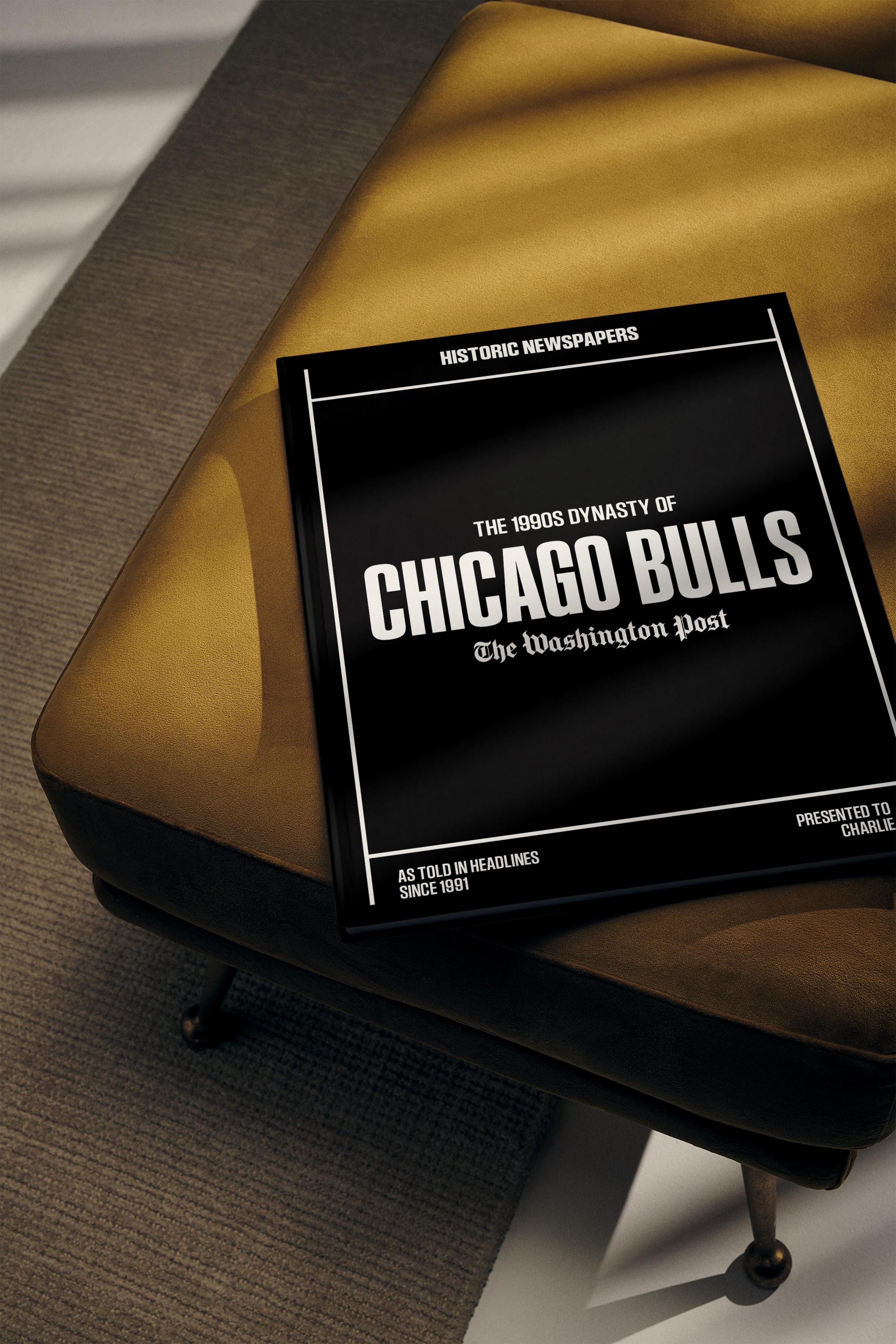 Chicago Bulls Gift - Pro Basketball History in Newspaper Headlines Book ...