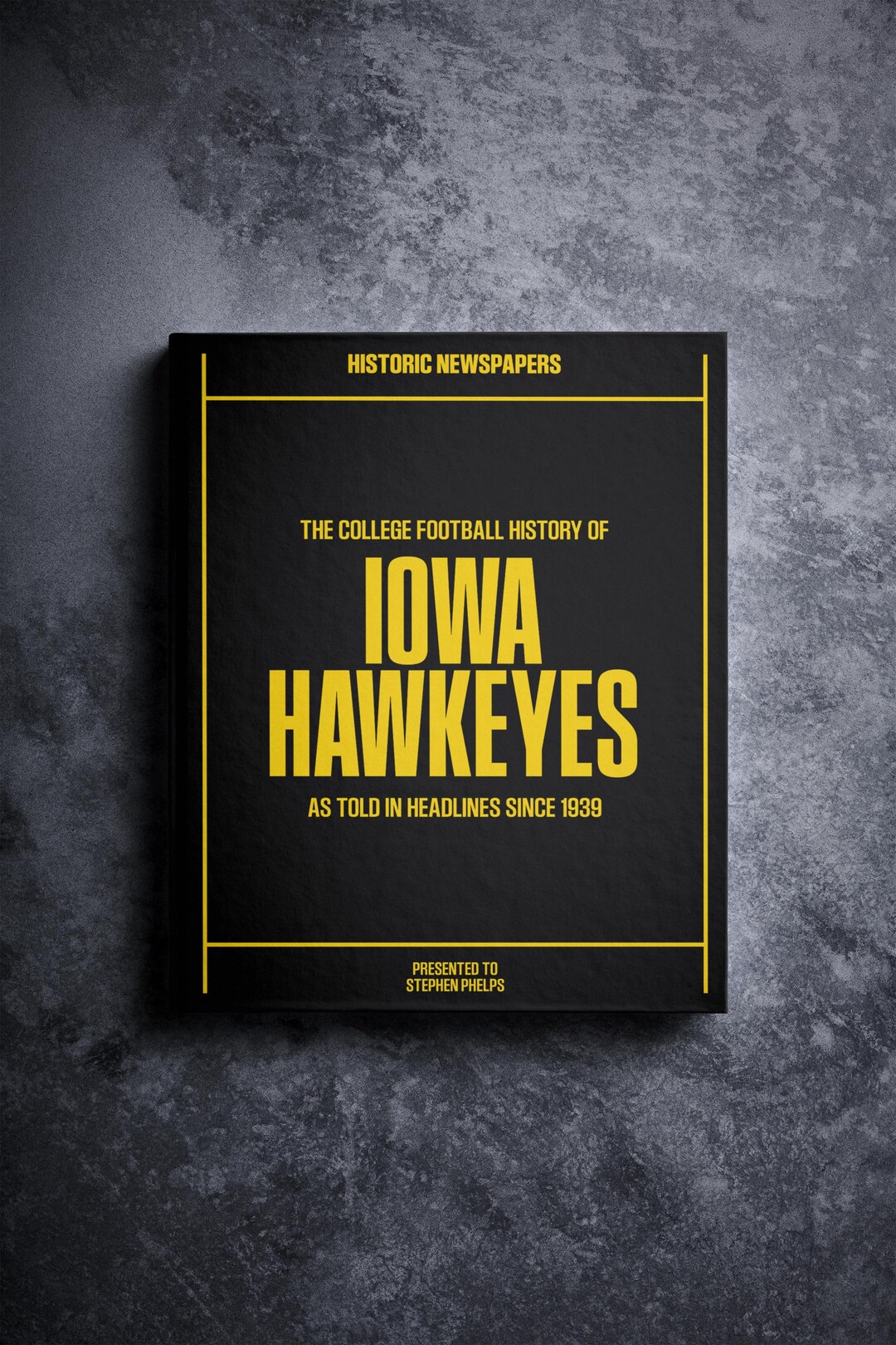 Iowa Hawkeyes Gift - NCAA College Football History in Newspaper ...