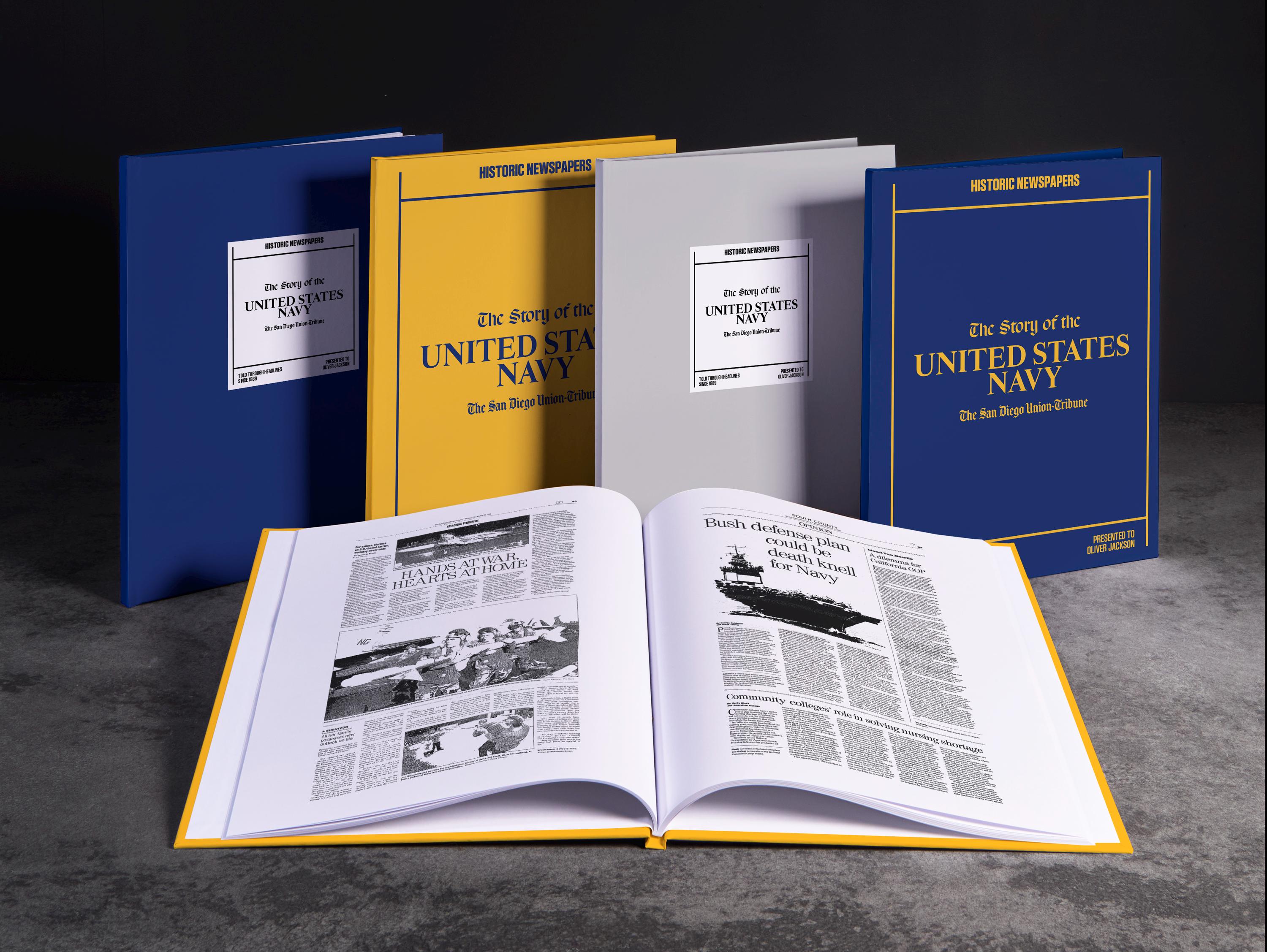 US Navy | Personalised War Book | Deluxe Naval History Gift | News ...