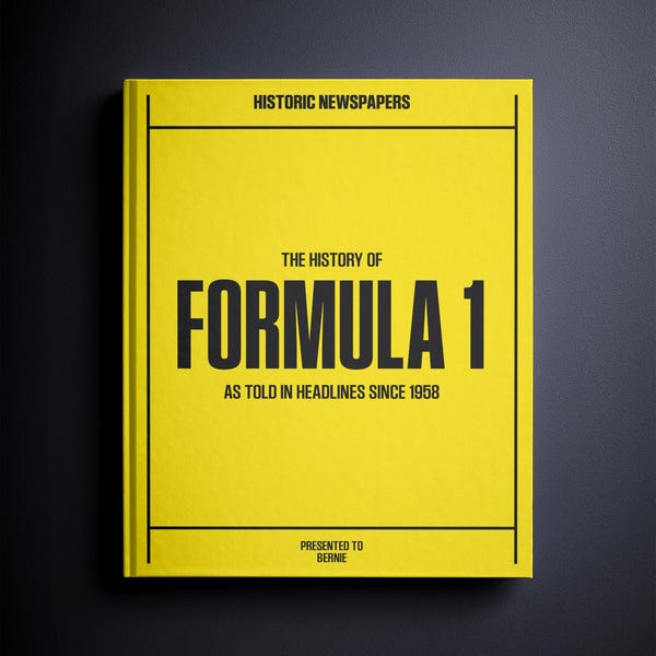 Books for F1 Fans - Etsy