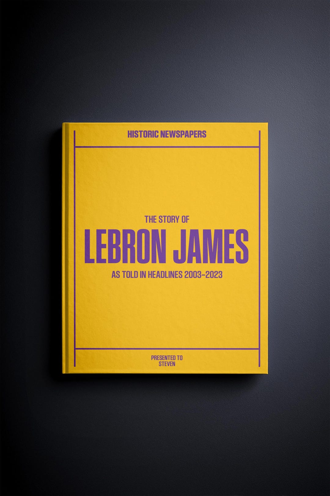 Lebron James Gift - Pro Basketball History in Newspaper Headlines Book ...