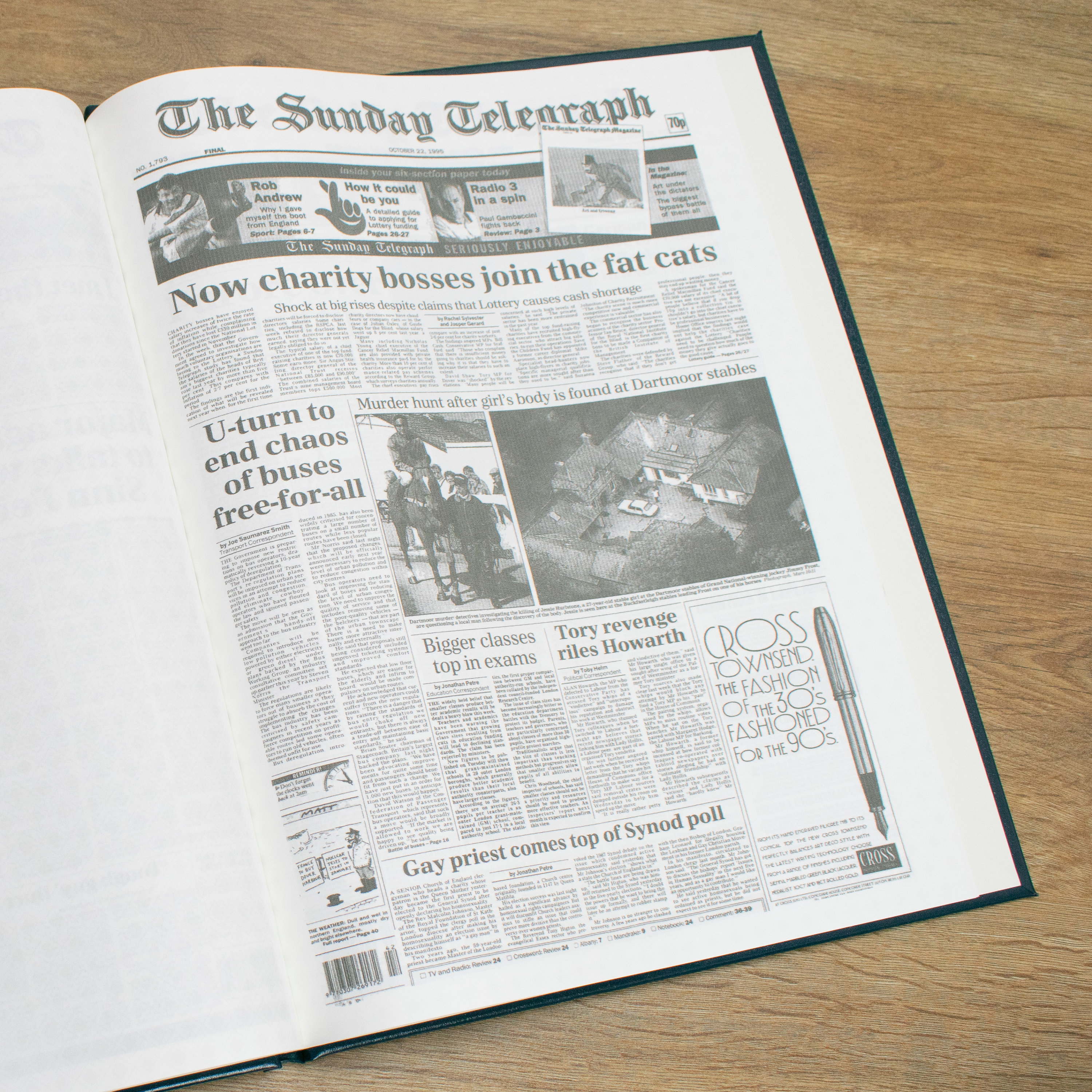 Daily Telegraph Birthday Newspaper Book News Headlines From the Day You ...