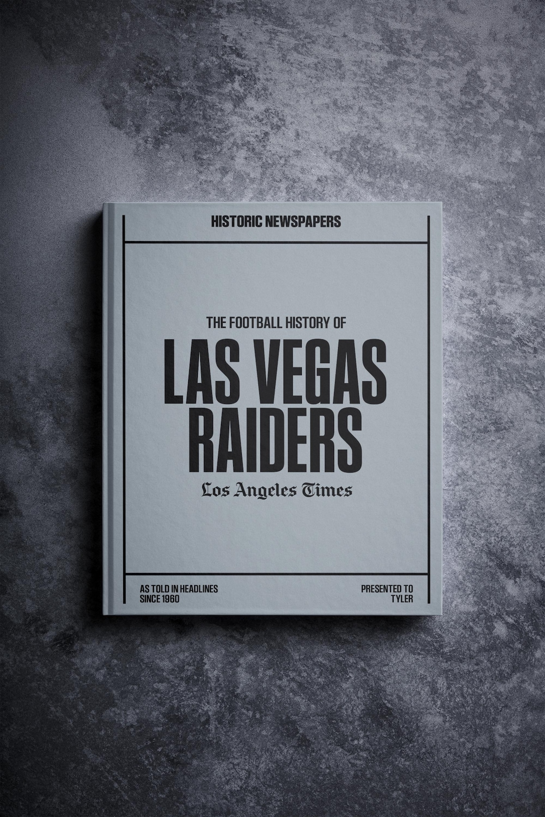 Las Vegas Raiders Gift - Pro Football History in Newspaper Headlines ...