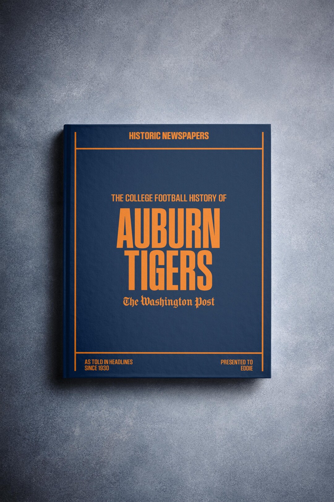 Auburn Tigers Gift - NCAA College Football History in Newspaper ...