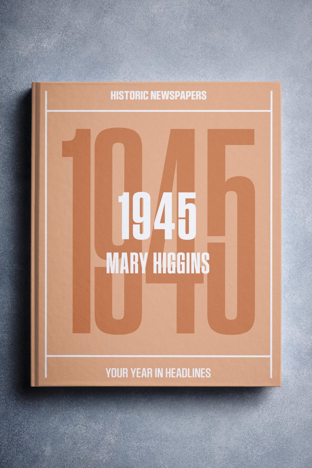 Personalised 1945 Milestone Newspaper Book Gift - YOUR Year in UK/US ...