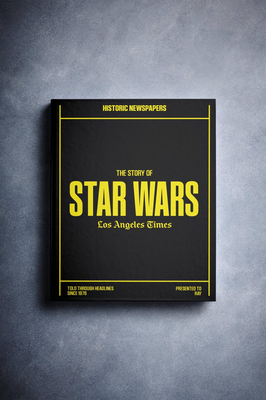 Star Wars | Personalised Movie History Book | Silver Screen Fan Gift ...