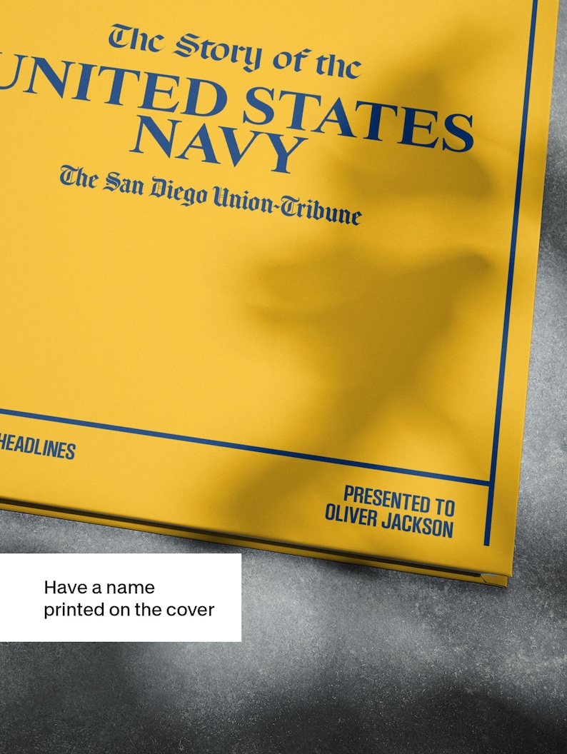 US Navy | Personalised War Book | Deluxe Naval History Gift | News ...