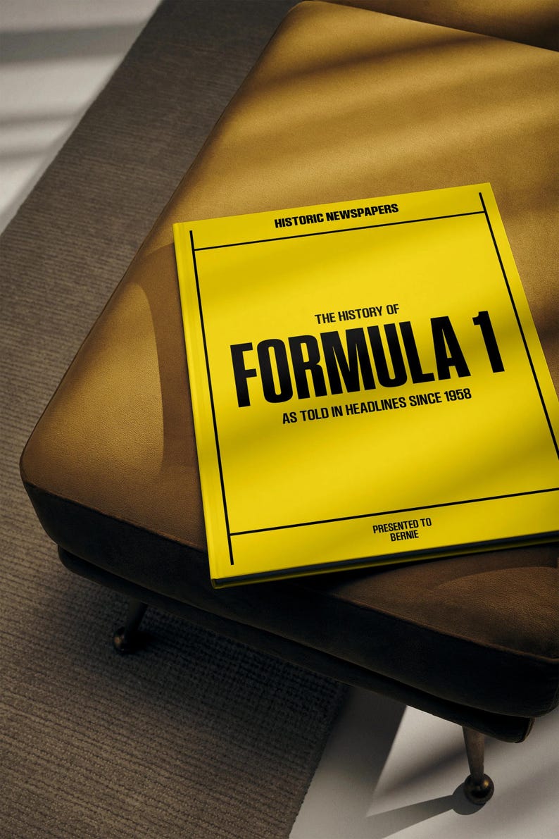 Formula One Gift - F1 History in Newspaper Headlines Book ...