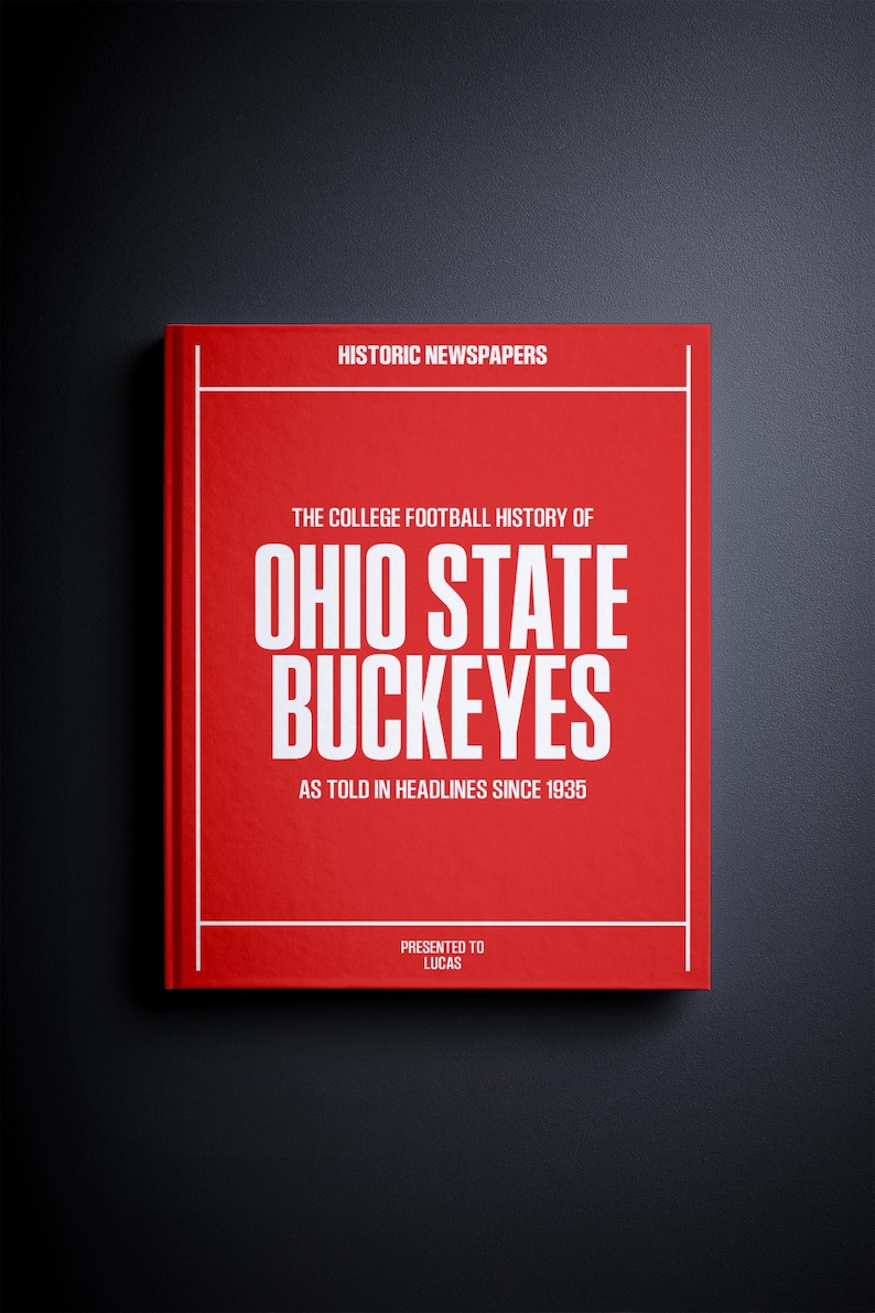Ohio State Buckeyes Gift - College Football History Newspaper Headlines ...