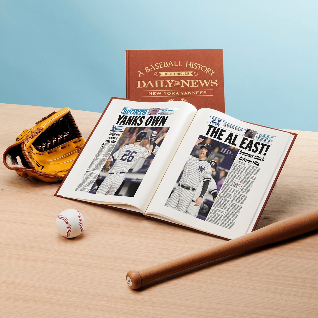New York Yankees Gift - Pro Baseball History in Newspaper Headlines ...