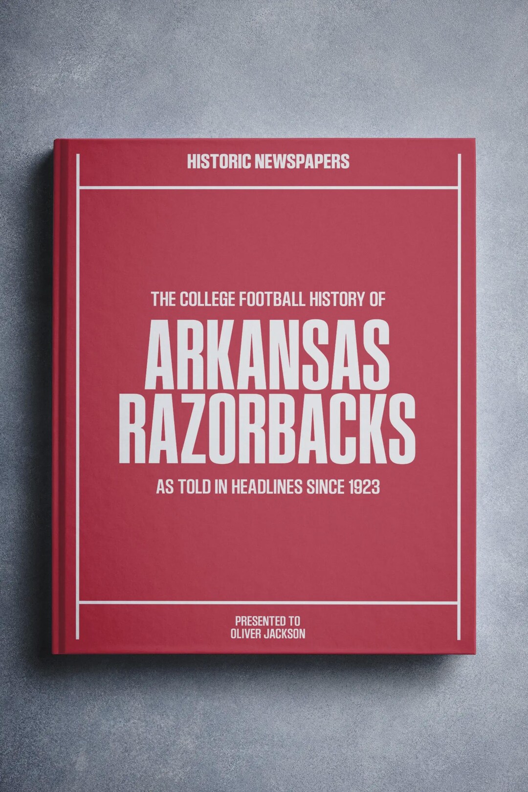 Arkansas Razorback Gift - NCAA College Football History in Newspaper ...